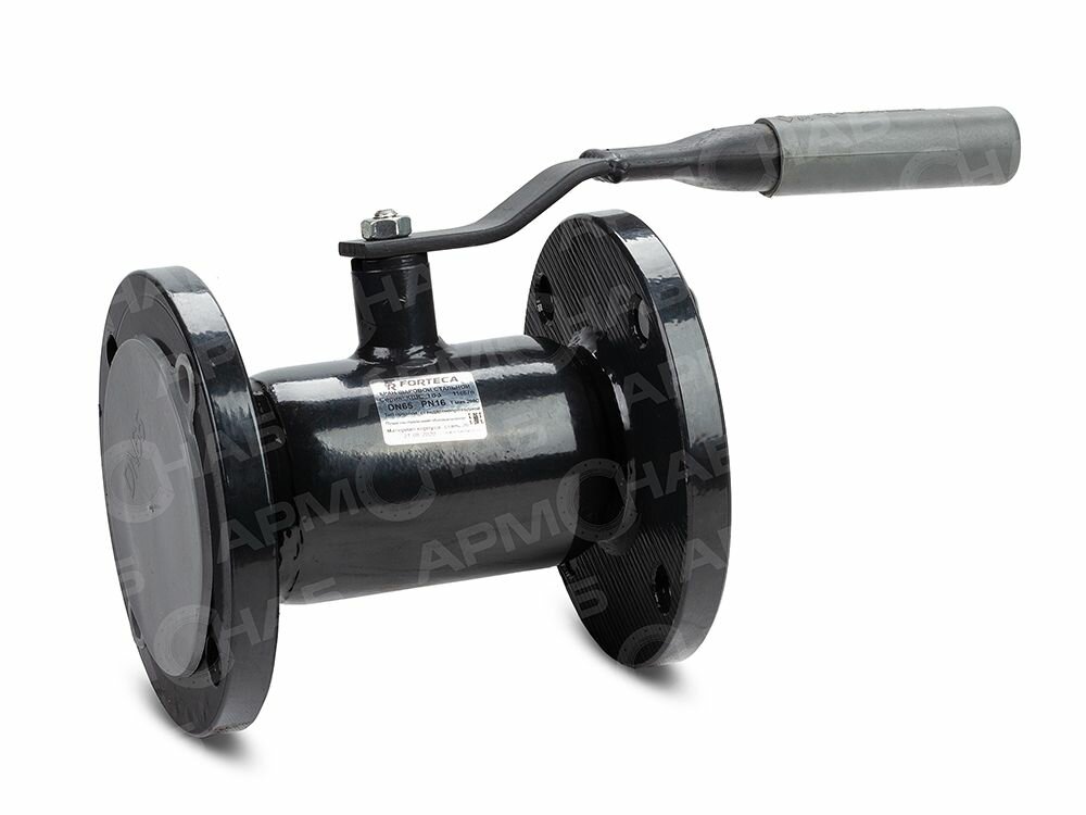 Кран шаровой сталь 11с67п Ду 80 Ру16 фл L290мм полнопроходной FORTECA 193.1.080.016
