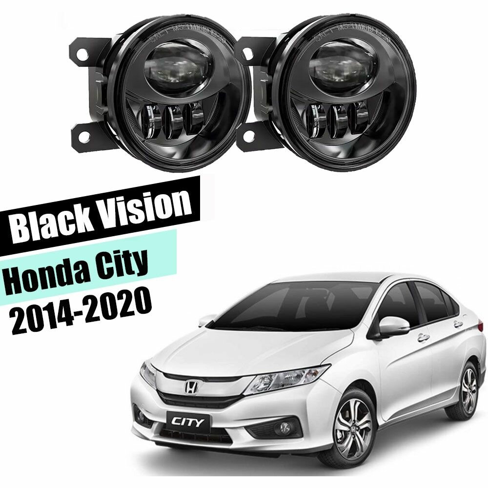 Противотуманные фары для Honda City 5000k Black Vision led птф