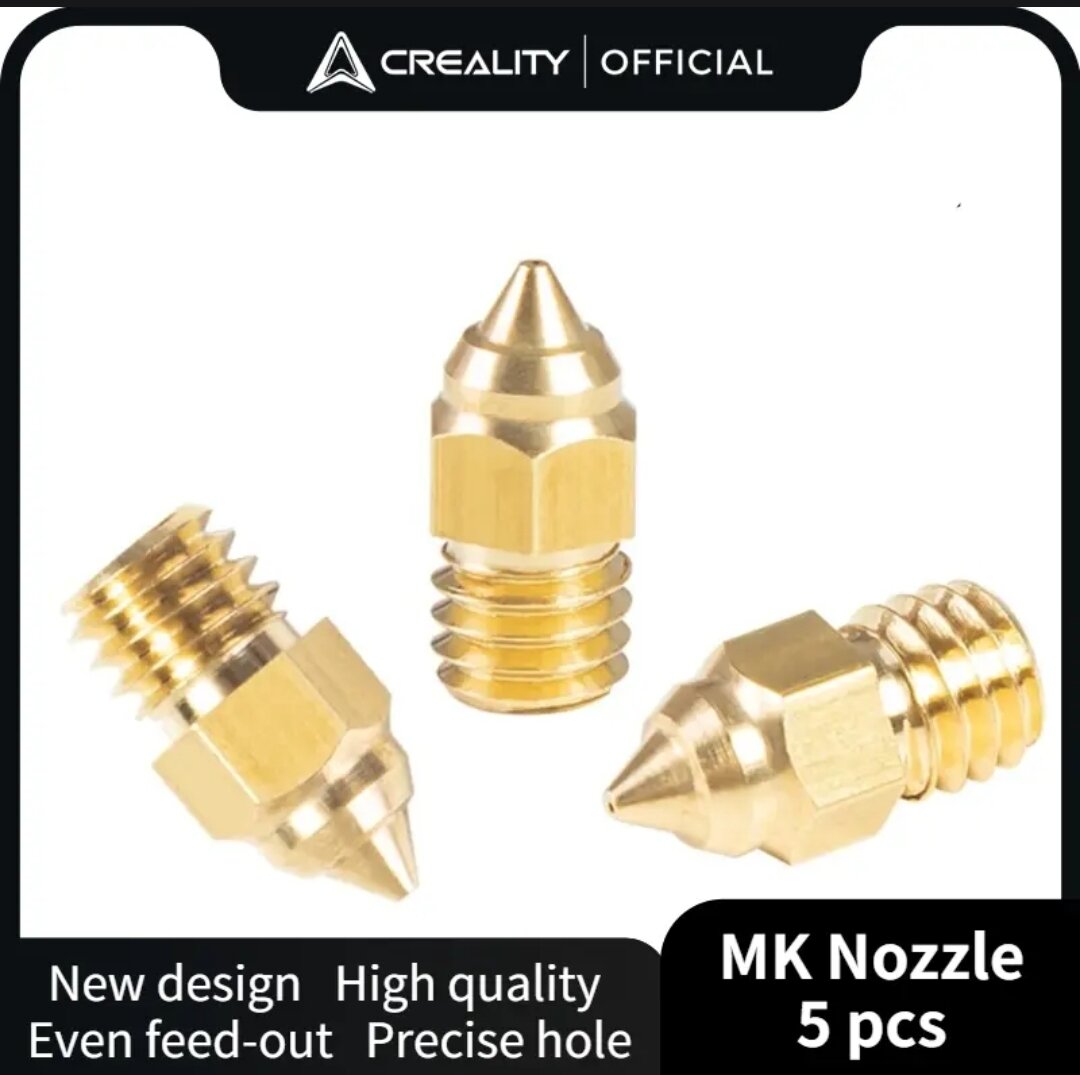 Creality Mk 0.6 мм 5 штук набор латунных сопел Ender 3 и подобные