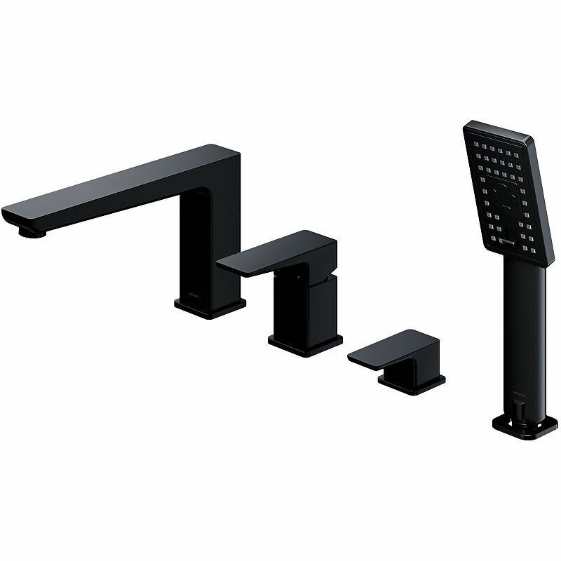 Смеситель на борт ванны Omnires PARMA черный матовый PM7432BL