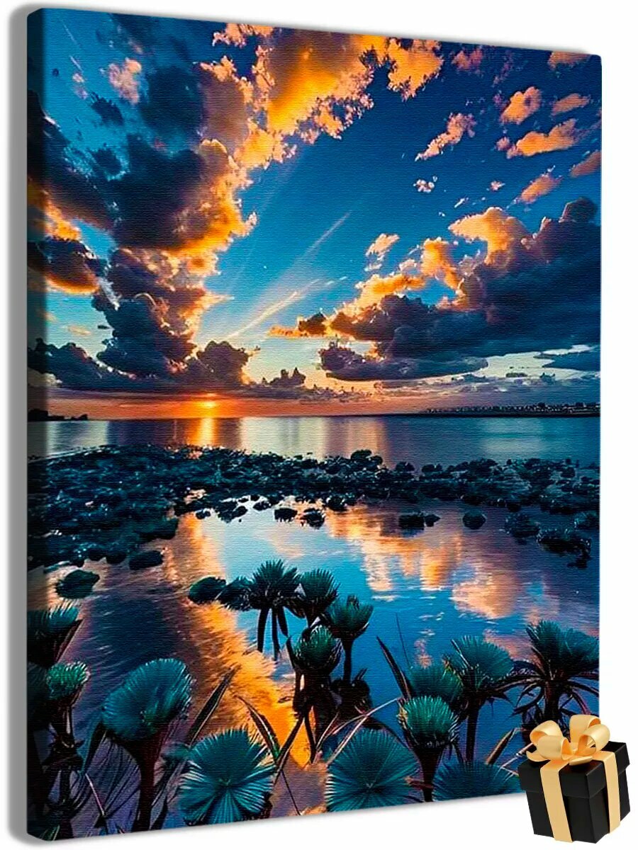 Картина по номерам море