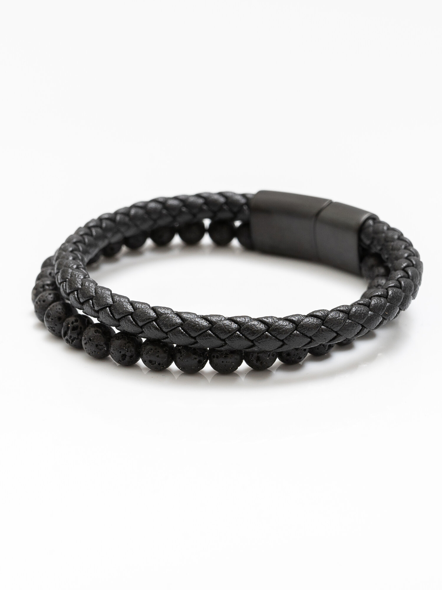 Плетеный браслет, вулканическая лава