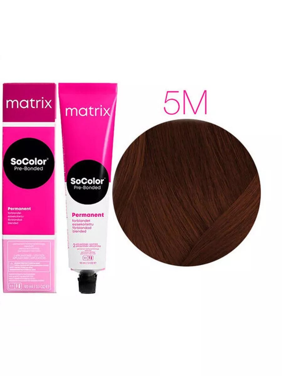 Matrix SoColor 5M Стойкая краска для волос 90 мл