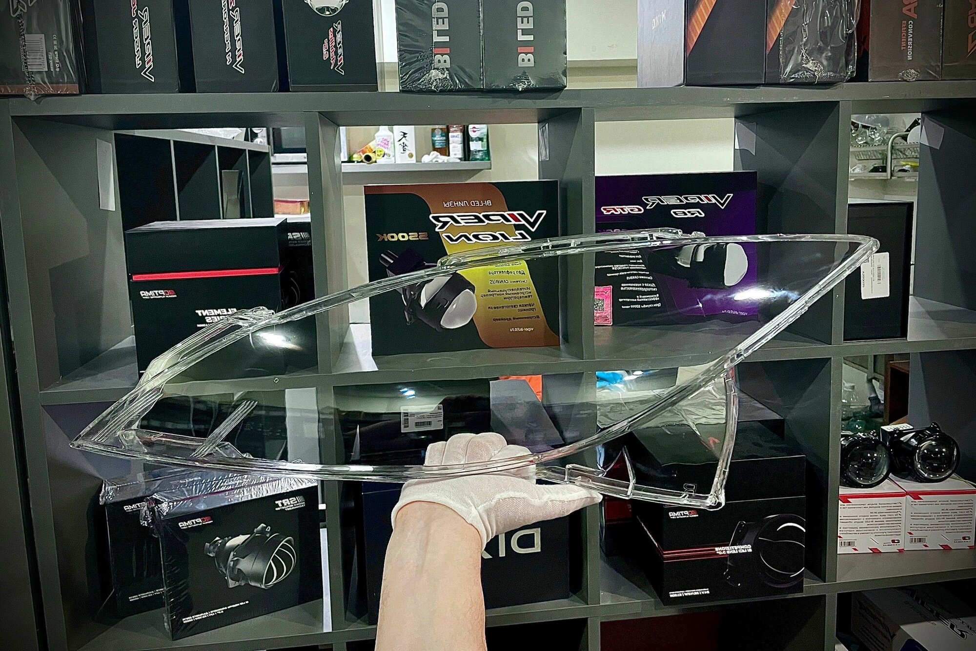 Стекло фары для Mazda 6 GH 2007 - 2013 (левое)