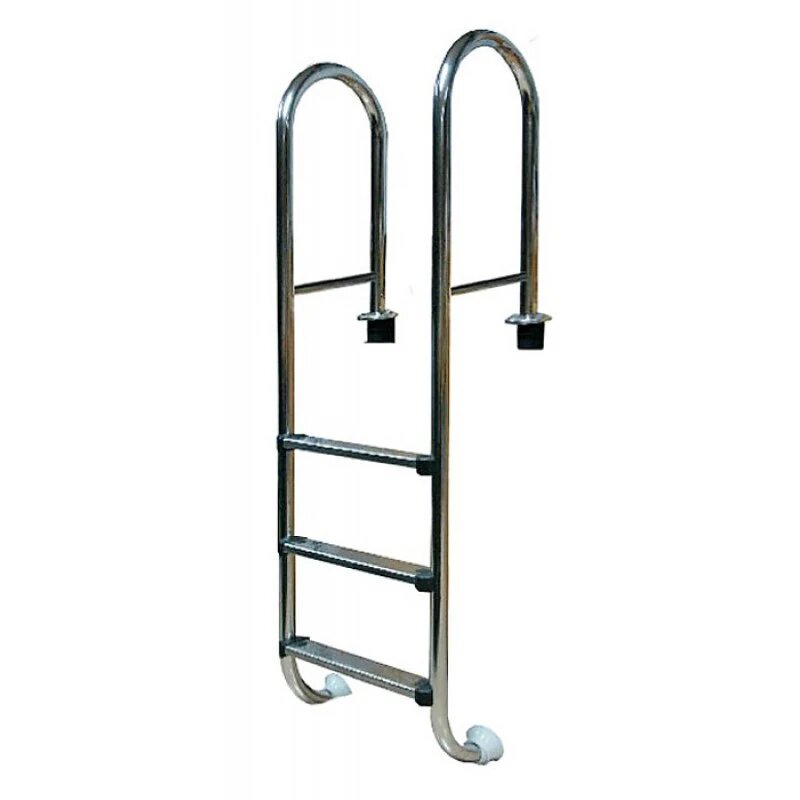 Лестница усиленная 4 ступени с накладкой люкс, нержавеющая сталь AISI-304 (узкий борт) Pool King /MRO204/, цена - за 1 шт