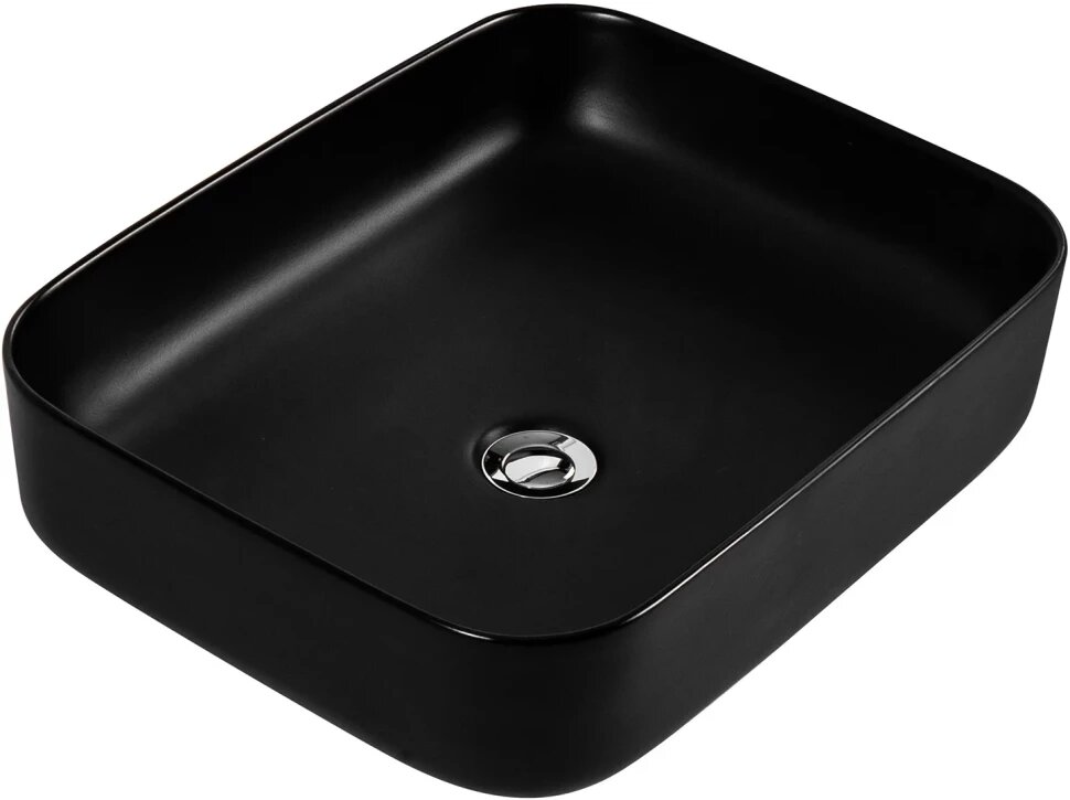 Раковина-чаша Aquatek Вега AQ5515-MB 50x39 см, накладная, черный матовый