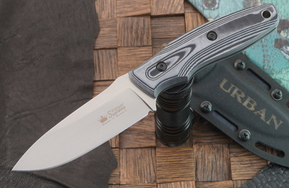Нож Kizlyar Supreme Urban, сталь Niolox, SW, рукоять G-10