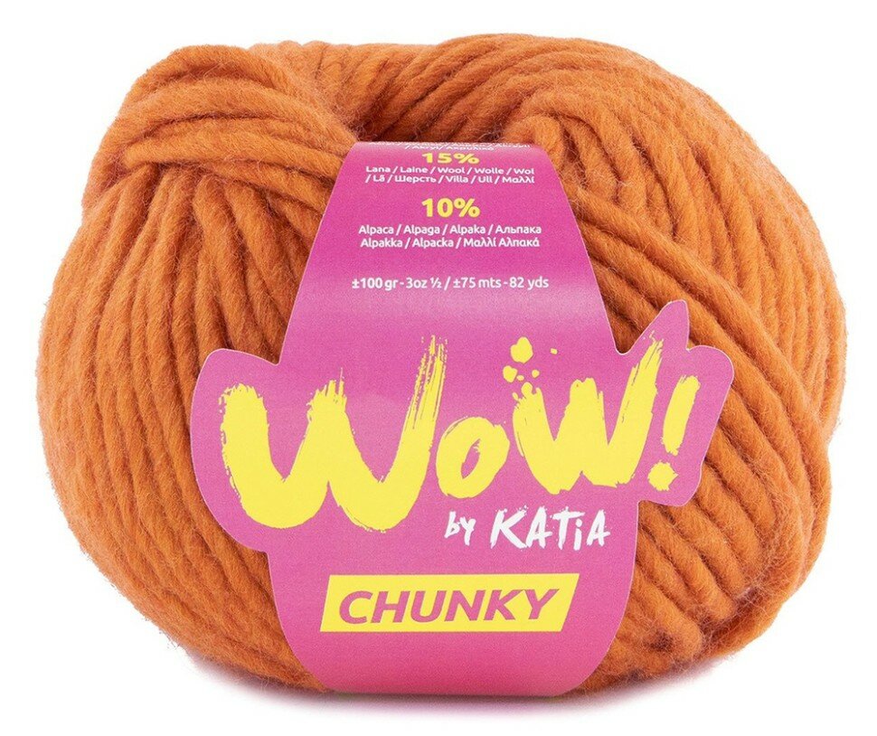Пряжа #1312.60 Wow-Chunky 100 г 75 м Katia