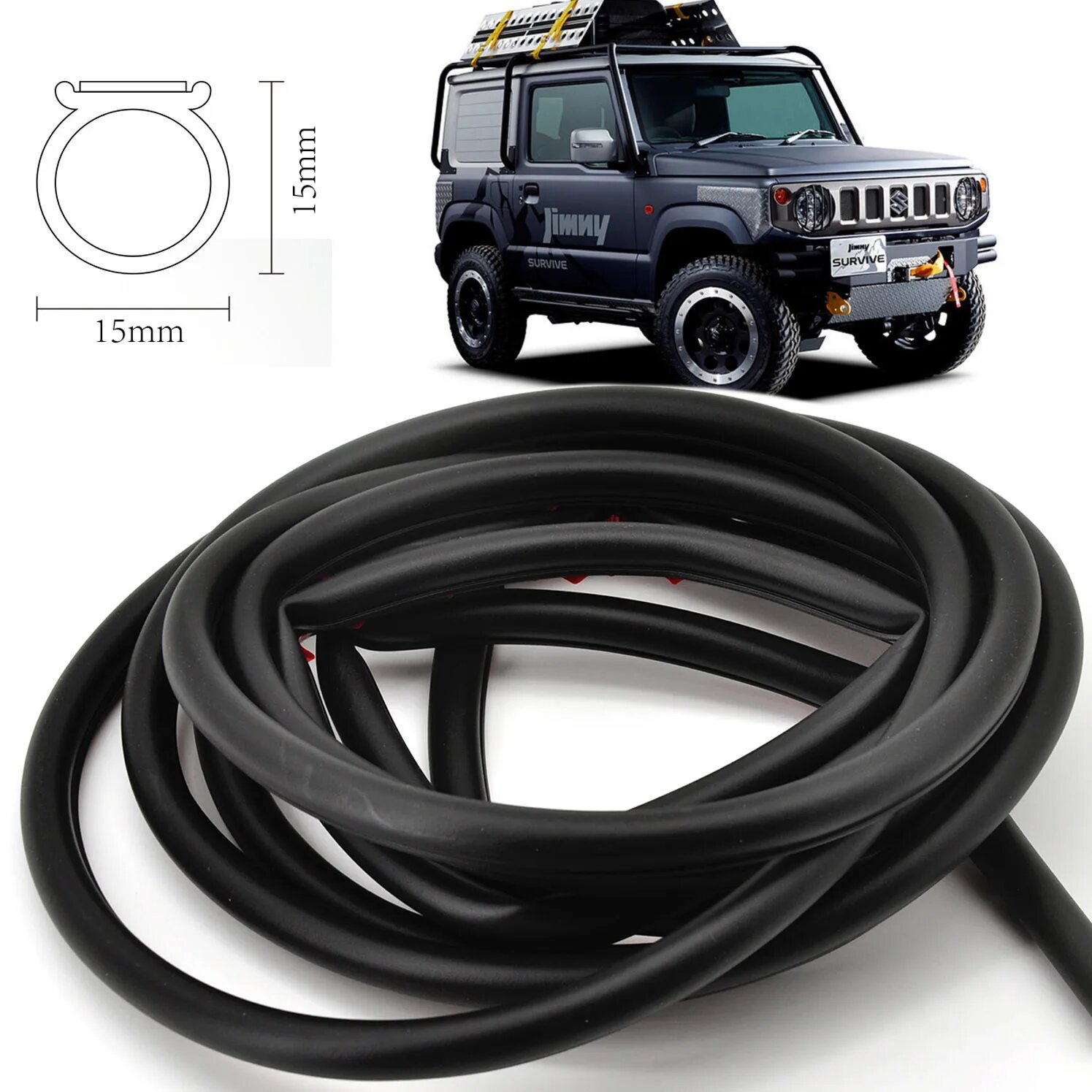 Уплотнитель большой двери для Suzuki Jimny SJ20 JA12 JB23 JB33 JB43 JB53 JB64W JB74W JB64 JB74 Автомобильная полоса резиновая уплотнитель для кузова автомобиля