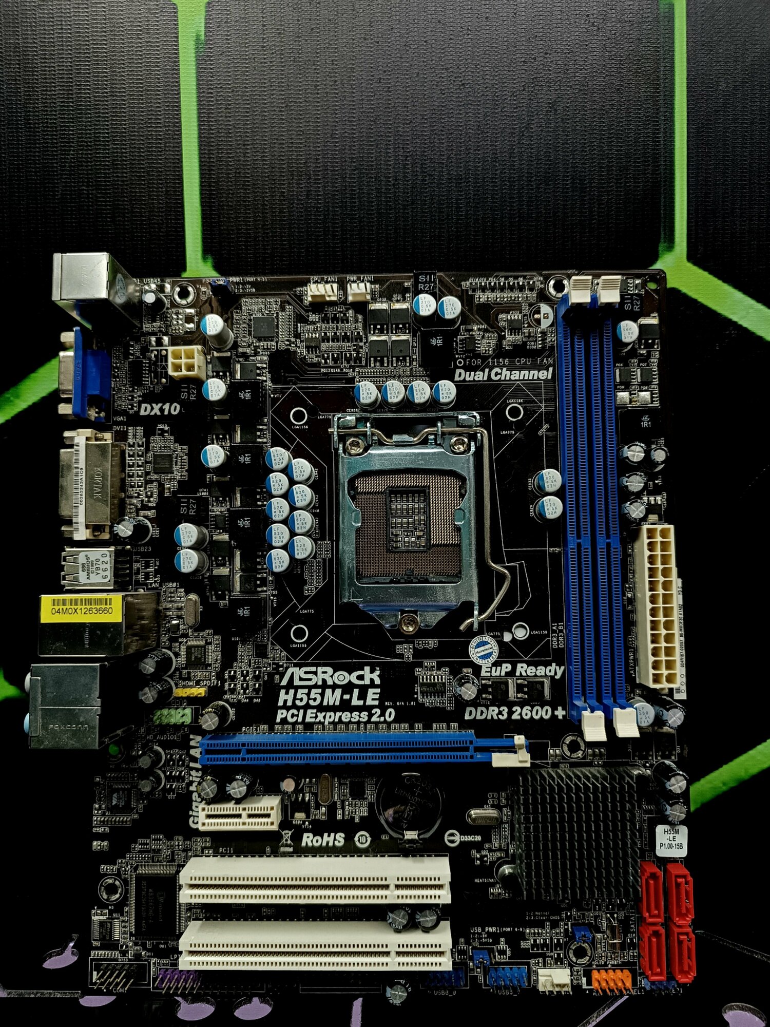 Материнская плата ASRock H55M-LE DDR3 сокет LGA1156 microATX