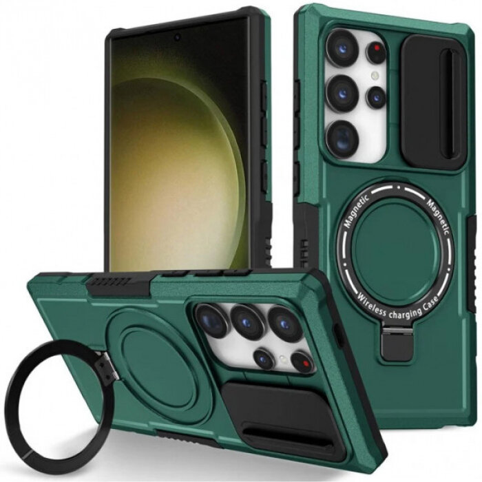 CamShield MagSafe Противоударный чехол для Samsung Galaxy S24 Ultra со шторкой для камеры