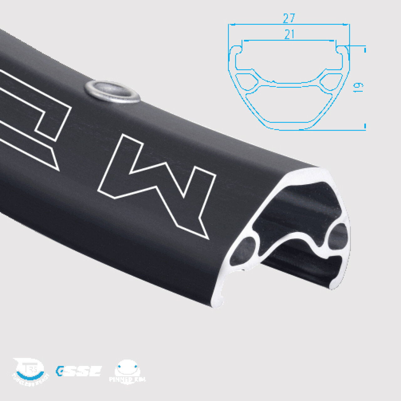Обод Alexrims MD21, 700х21 мм, 32Н, F/V, двойной, D, SSE, TRS Черный