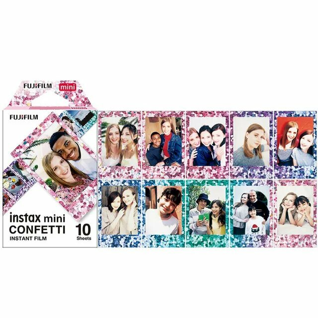 FUJIFILM Instax Mini Film 12, белый край, 50 шт. flower rain
