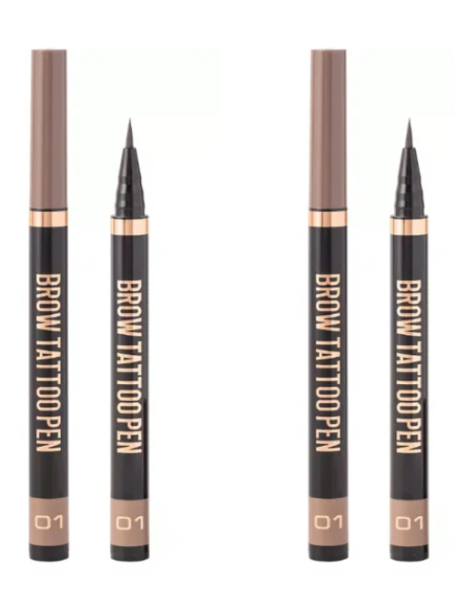 Стойкий лайнер для бровей Stellary Brow tattoo pen, тон 01 Blond, 0,7 мл, 2 шт