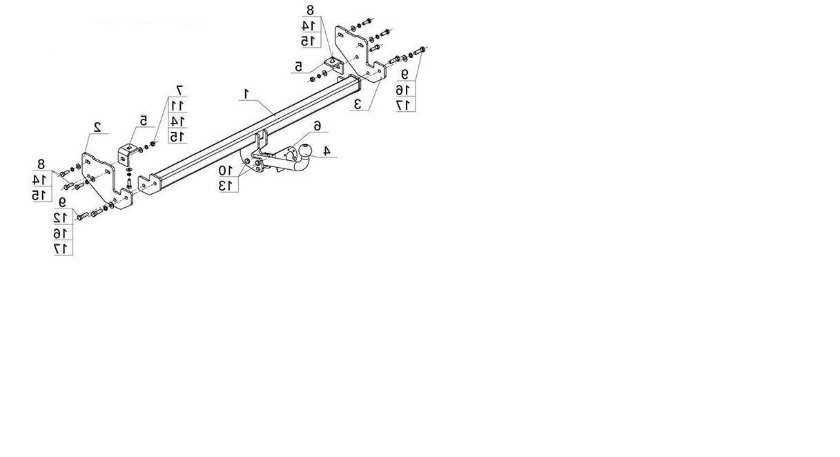 Фаркоп для Kia Soul универсал (2014-2019) (без электрики) (паспорт и сертификат) AvtoS. KI28