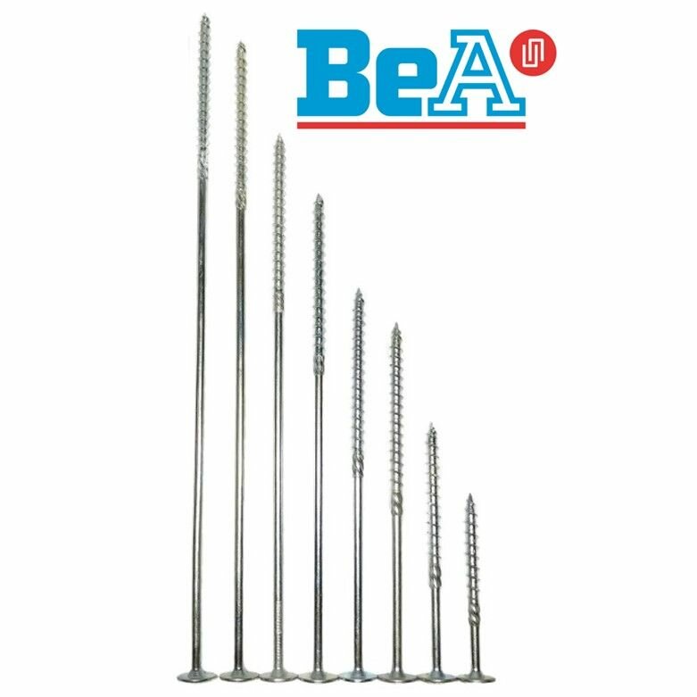 Саморезы конструкционные BeA BeFIX прессшайба TK 8,0X160/90/10 50 шт.