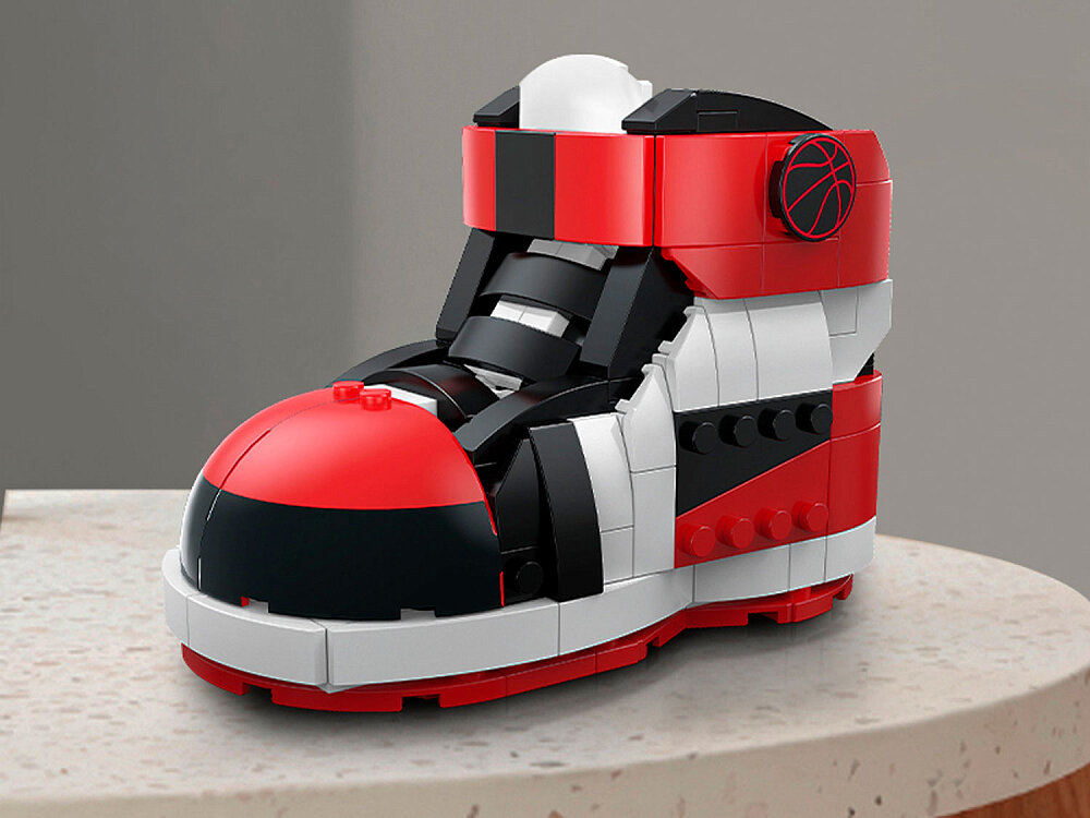 Конструктор JAKI JK8202 Конструктор Красно-белая кроссовка