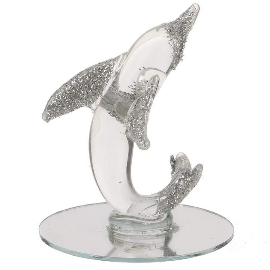 Фигурка декоративная Дельфин Remecoclub, стекло, 4,5x4,5x5,5 см