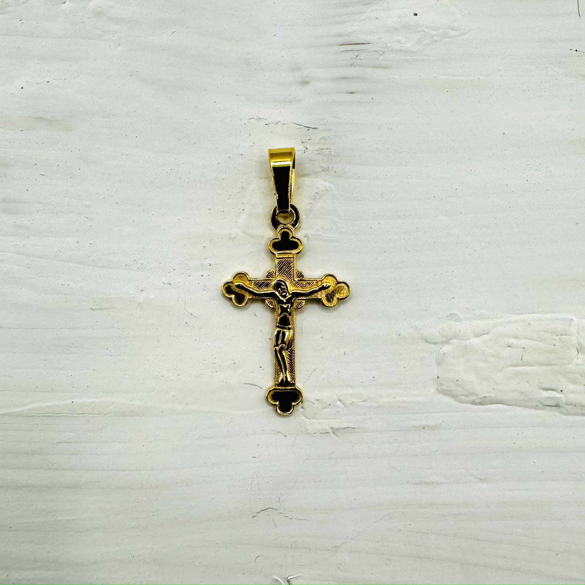 Крестик, серебро, 925 проба, чернение