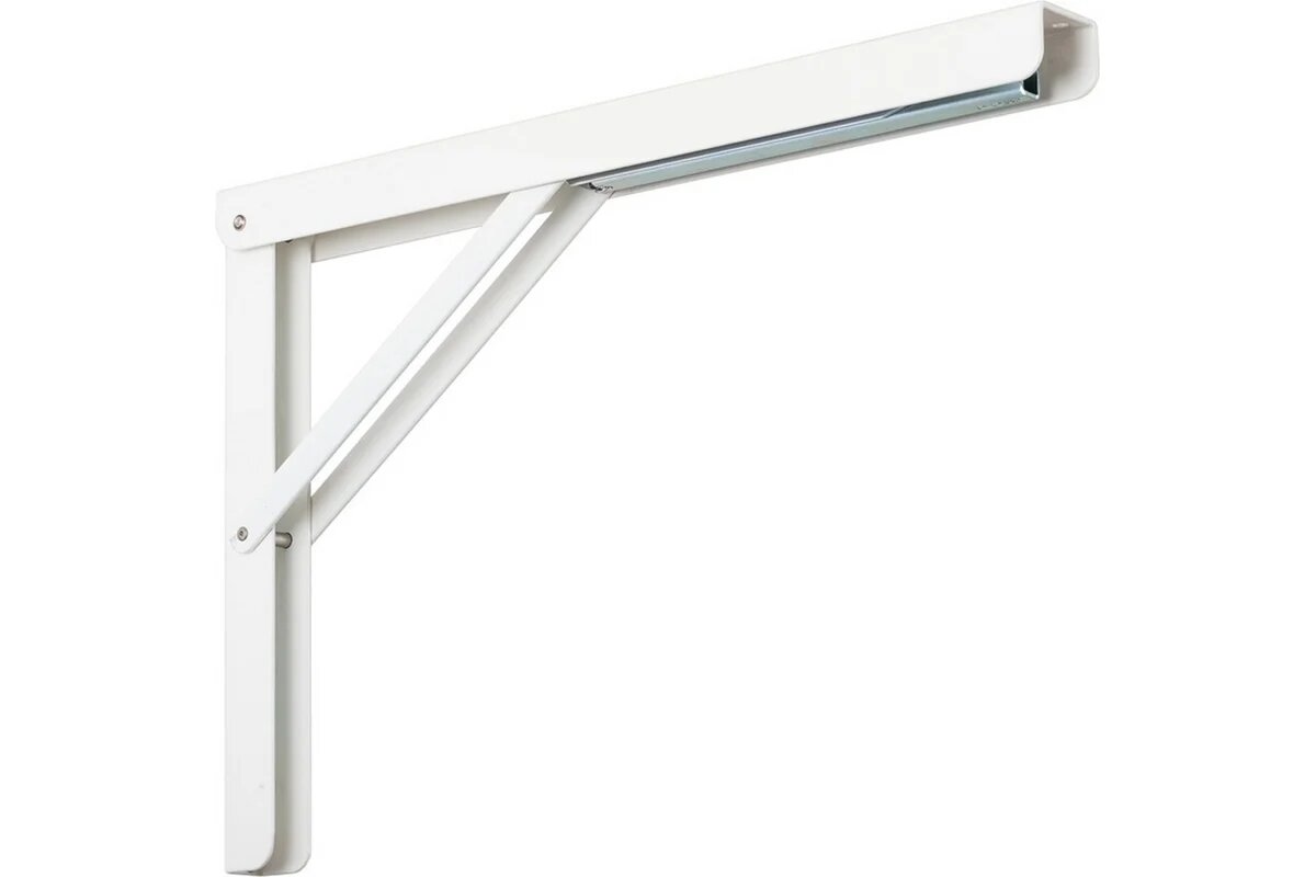 VORMANN Консоль Multi-Line складная 200х300х30х1,5 мм, оцинк. цвет: белый, 200 кг 00152 300 W