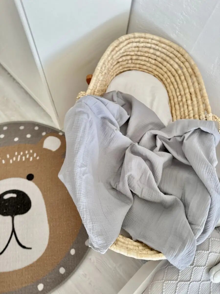 Муслиновая пеленка для новорожденных большая