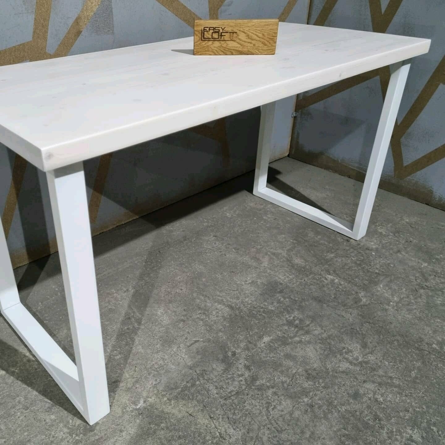 Стол "EasyLOFT" в стиле лофт, обеденный, массив хвойных пород, 160х60х75 см.