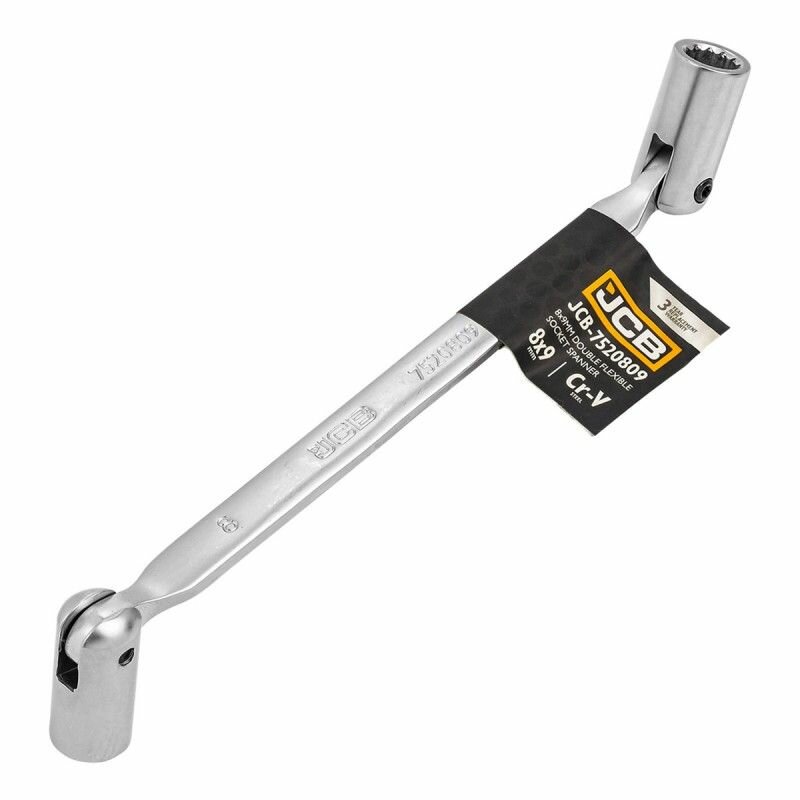 Ключ торцевой шарнирный двухсторонний 8х9мм JCB