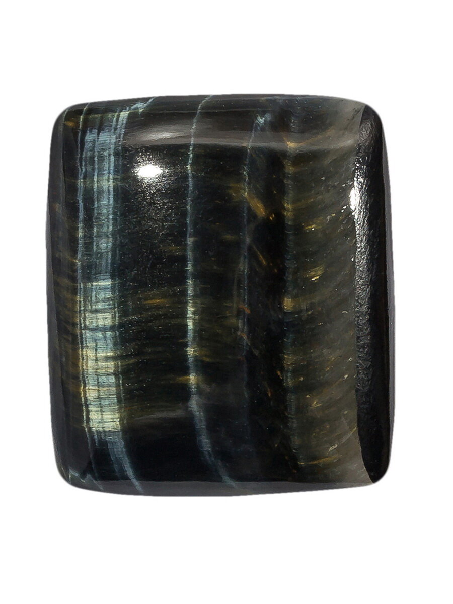 Кабошон Соколиный глаз 32х28х6 мм.