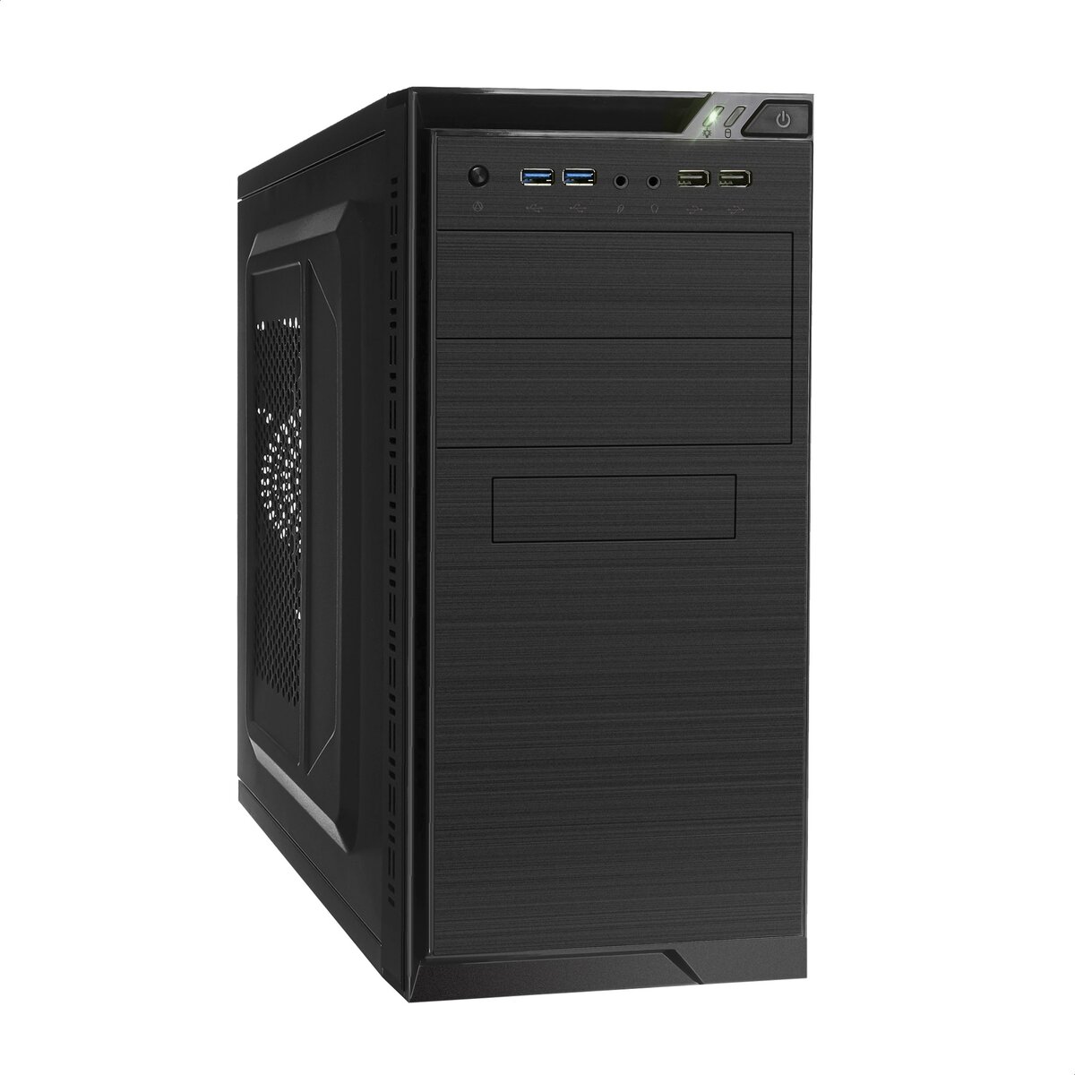 Корпус Exegate QA-412U, ATX, Mini-Tower, 500 Вт, EX272747RUS черный