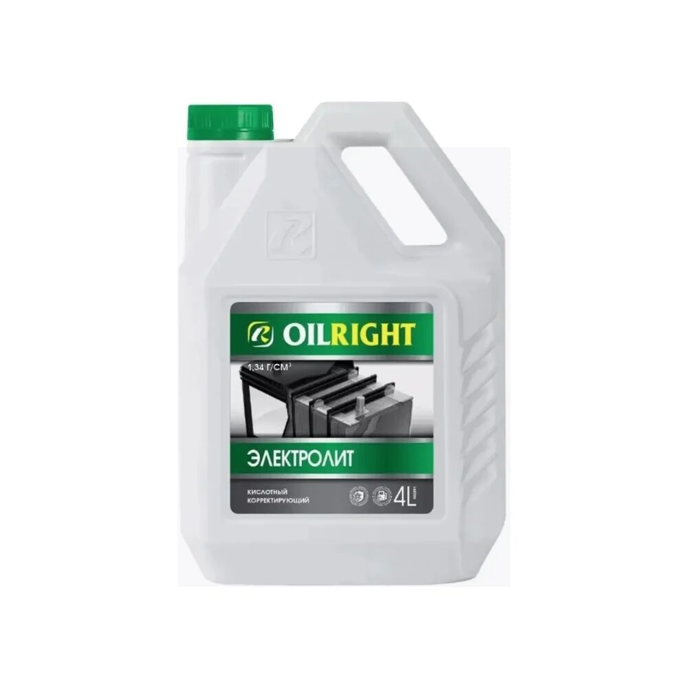 Корректирующий электролит OILRIGHT, кислотный состав, для стартерных аккумуляторов, упакован в канистру