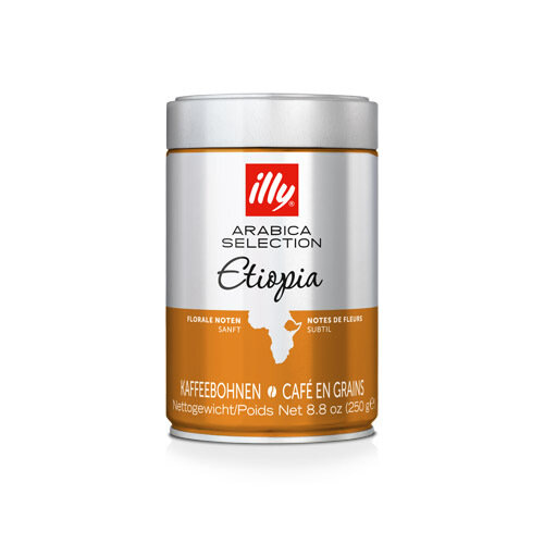 Кофе в зернах illy Arabica Selection Ethiopia, средней обжарки, 250 г.