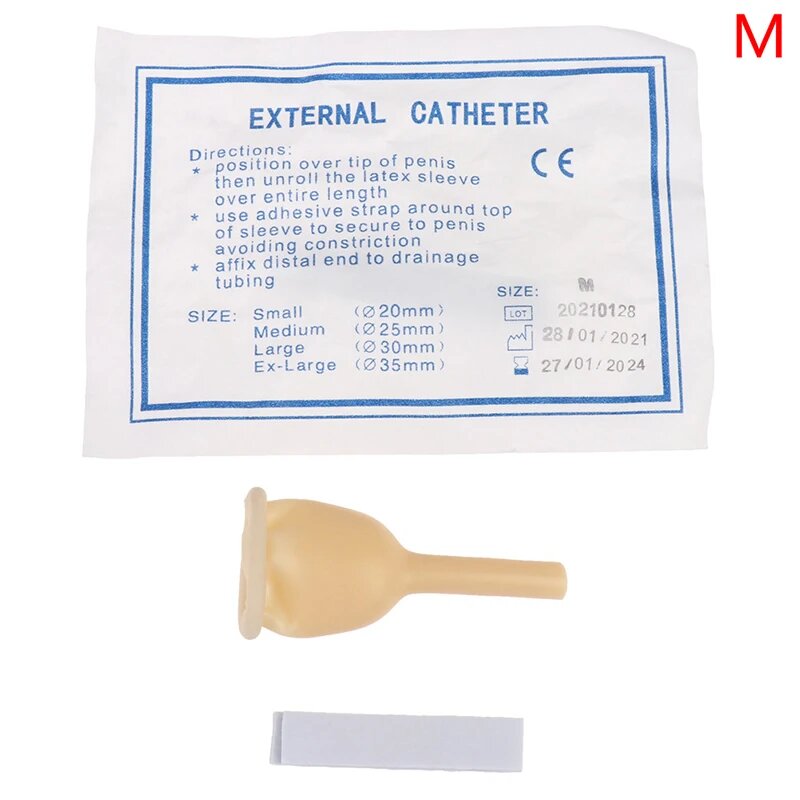 Одноразовые мужские латексные катетеры HNKMP 20/25/30 мм M