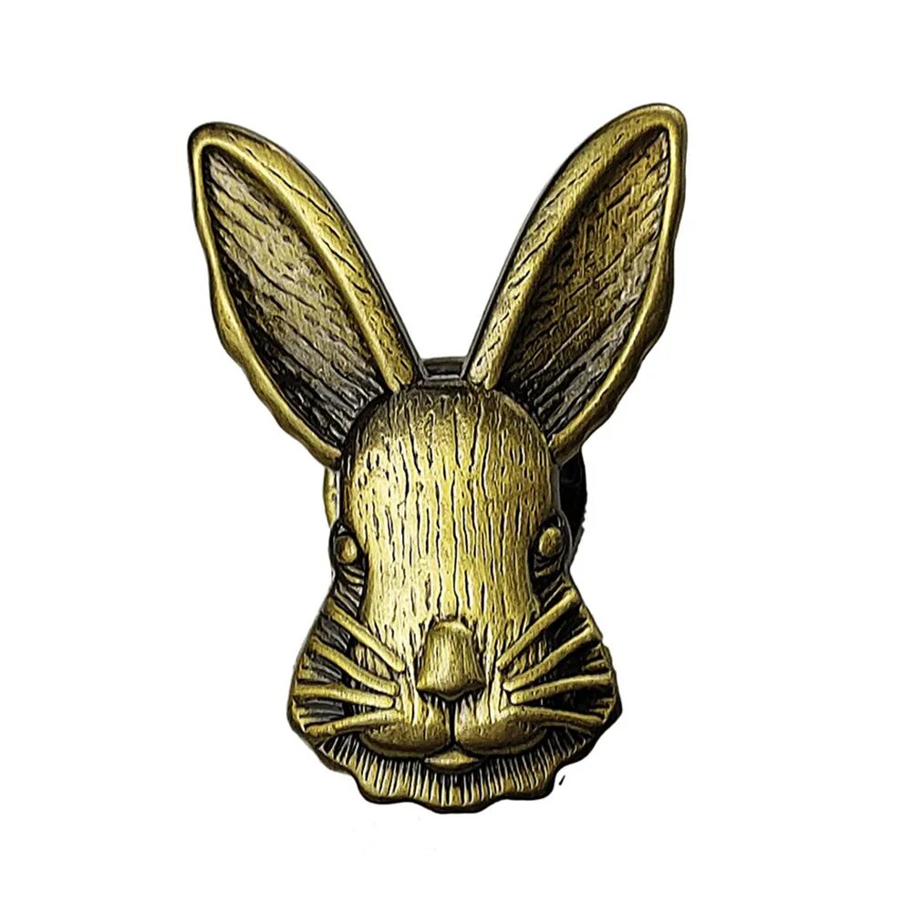 Ручка для шкафа в форме кролика, цинковый сплав Коричневый, Bronze