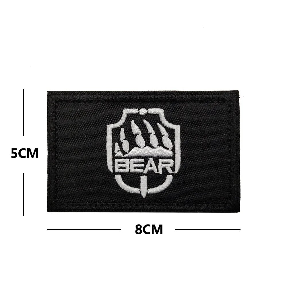Russia Escape from Tarkov USEC BEAR PVC Патч с вышивкой Черный, V01021-2.5