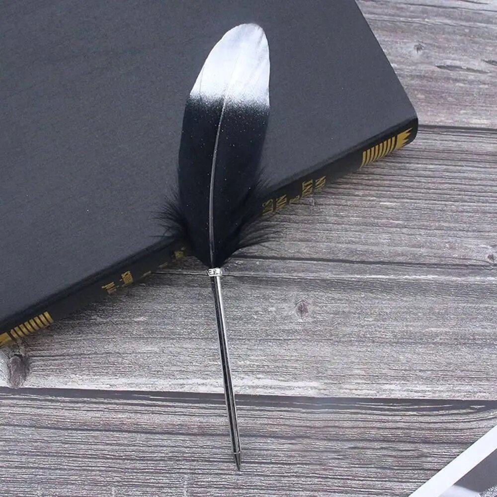 Шариковая ручка с перьями C-1