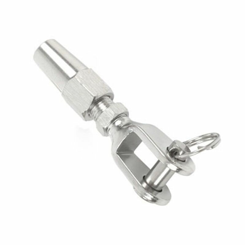 1 комплект из 4 шт, крепеж нержавеющей стали для стального троса - 6 мм