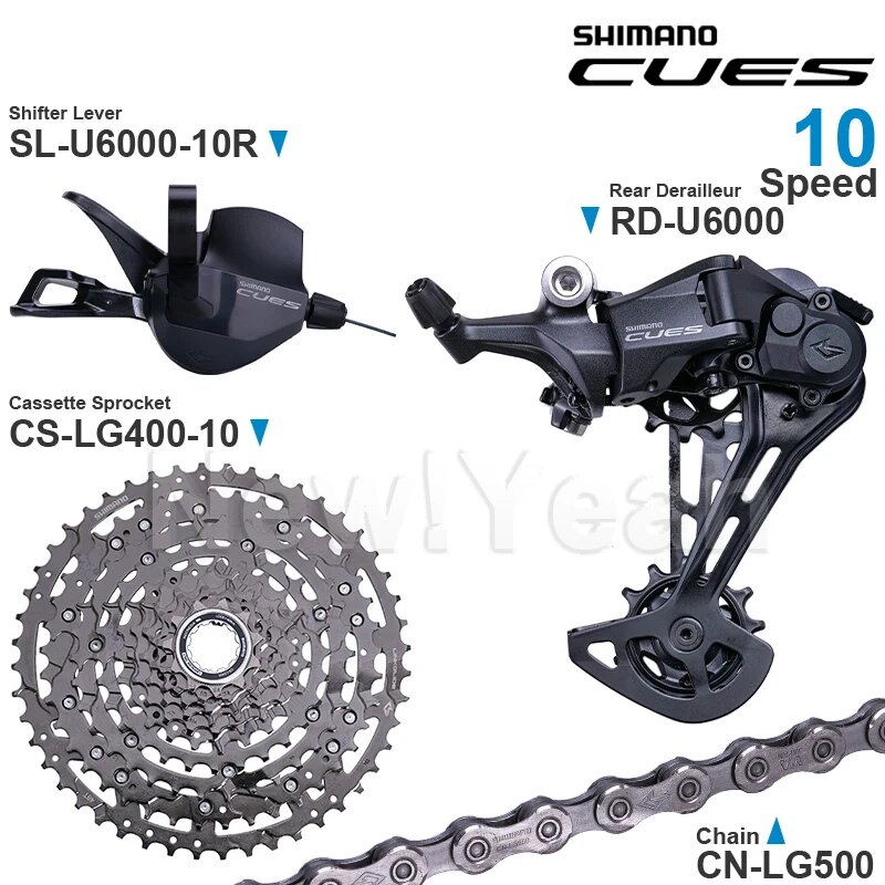 SHIMANO CUES U6000 10 Скоростной механизм переключения LG400(48T)