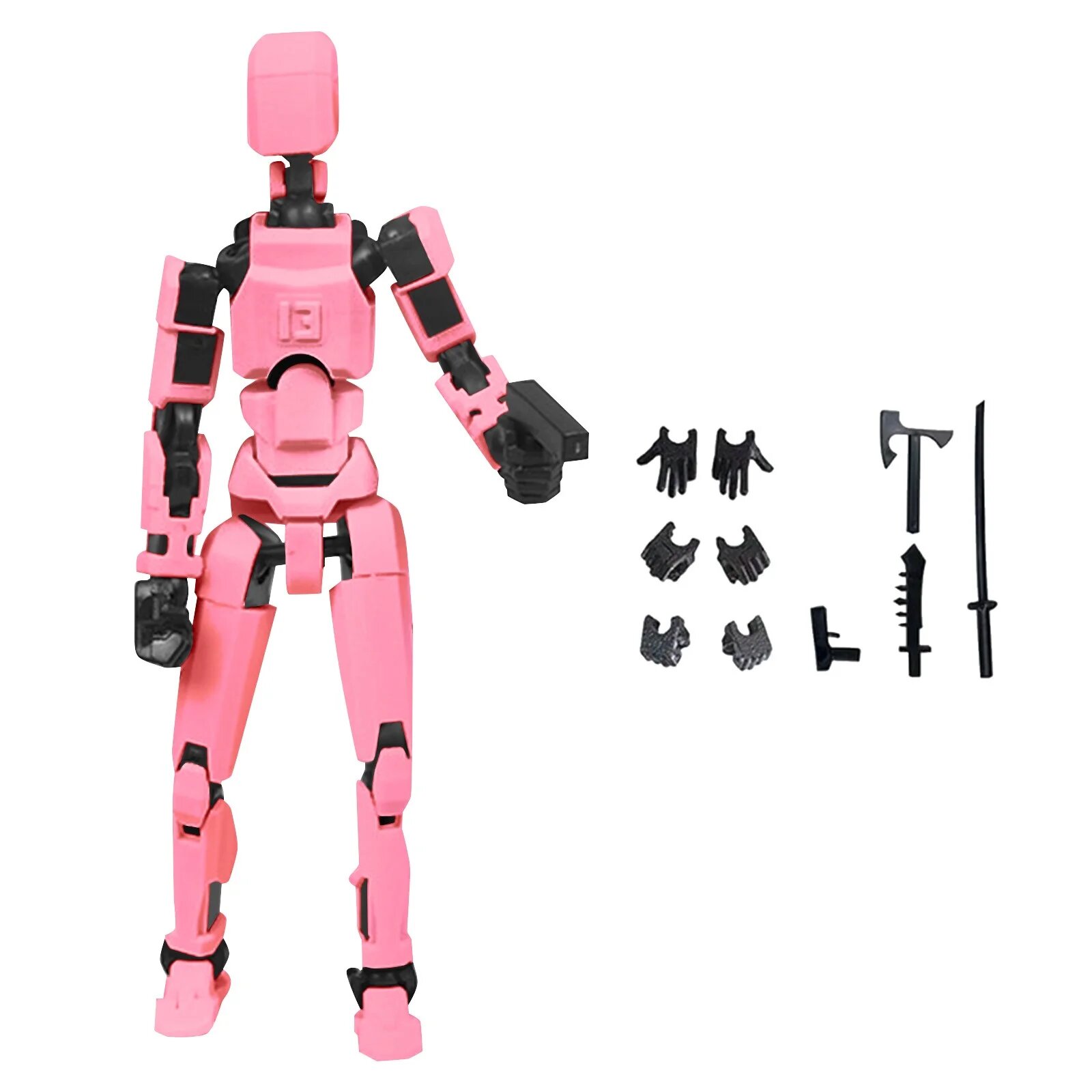 Фигурки Titan T13 - Фигурки роботов, игрушки-фиджет для мальчиков, аниме-фигурки с несколькими подвижными суставами, под