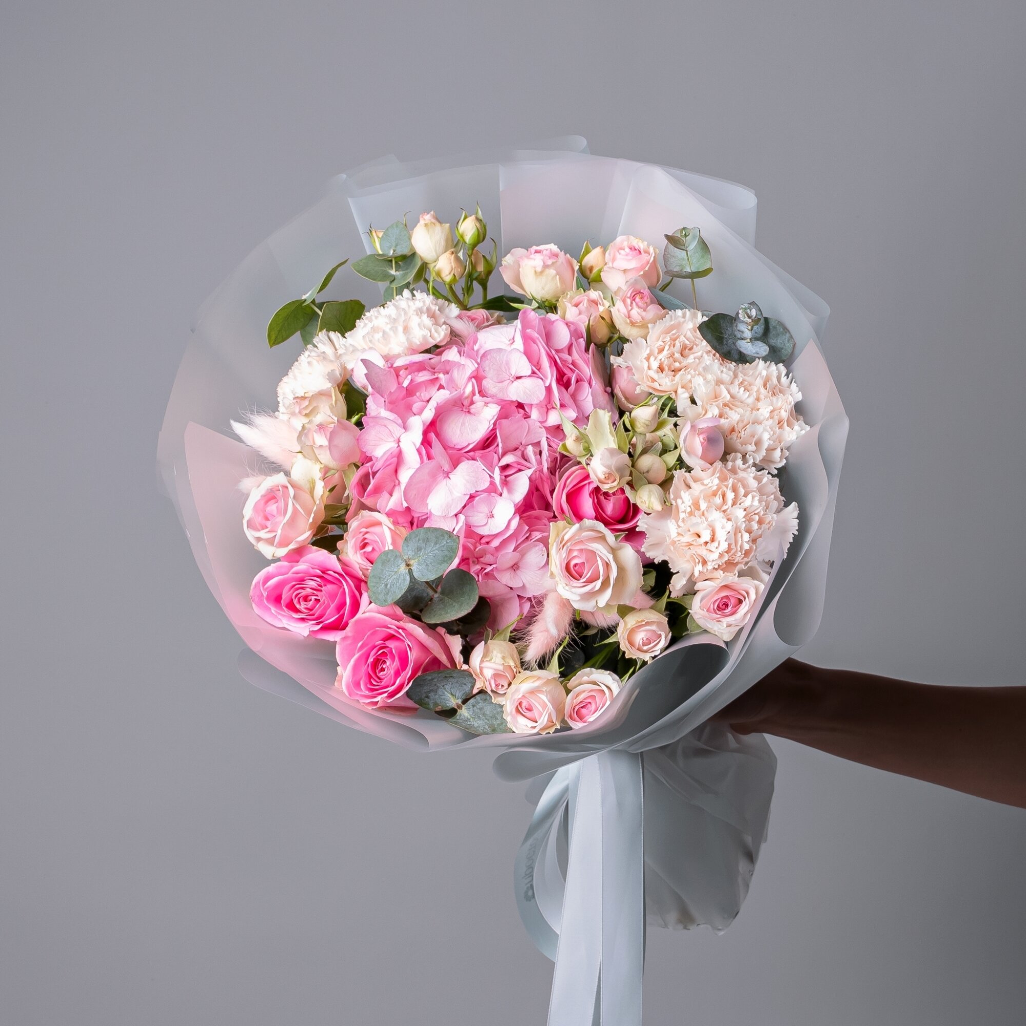 Букет цветов Сапфир в коробке и аквабоксе от "Простоцветы"