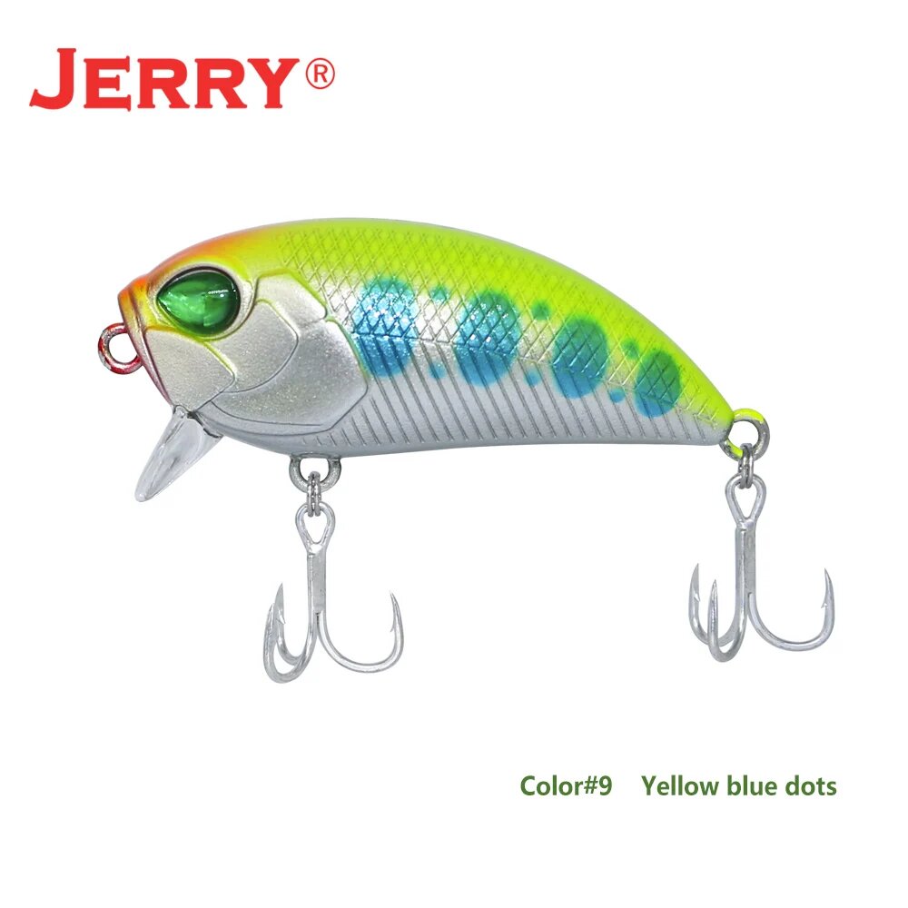 Jerry Rounder Сверхлегкий форель бас щука рыболовные приманки-Воблеры дребезжащий глубокий дайвинг Plug рукоятки Магнитный Вес искусственная приманка