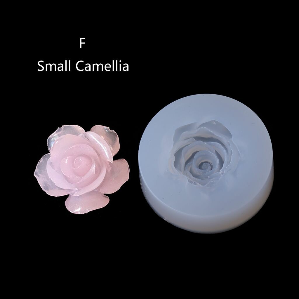 Daisy Camellia Flower плесень силикон подходящий для ливки эпоксидной смолы