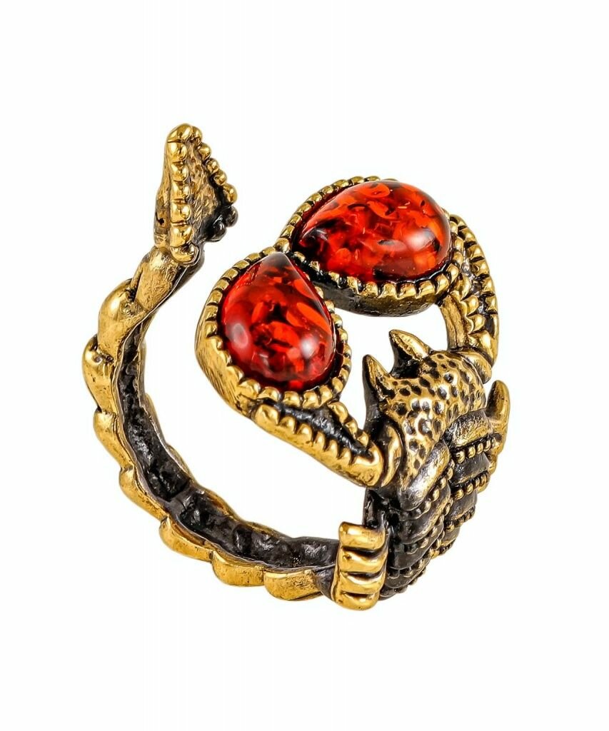 Кольцо, янтарь