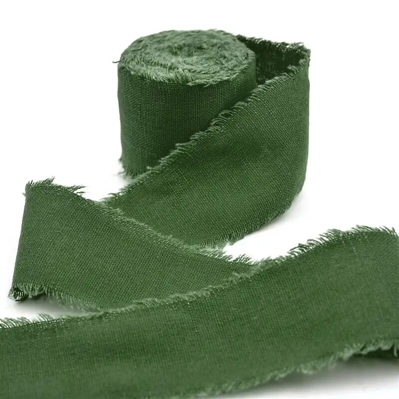 Хлопковая льняная лента 4 см х 5 м I