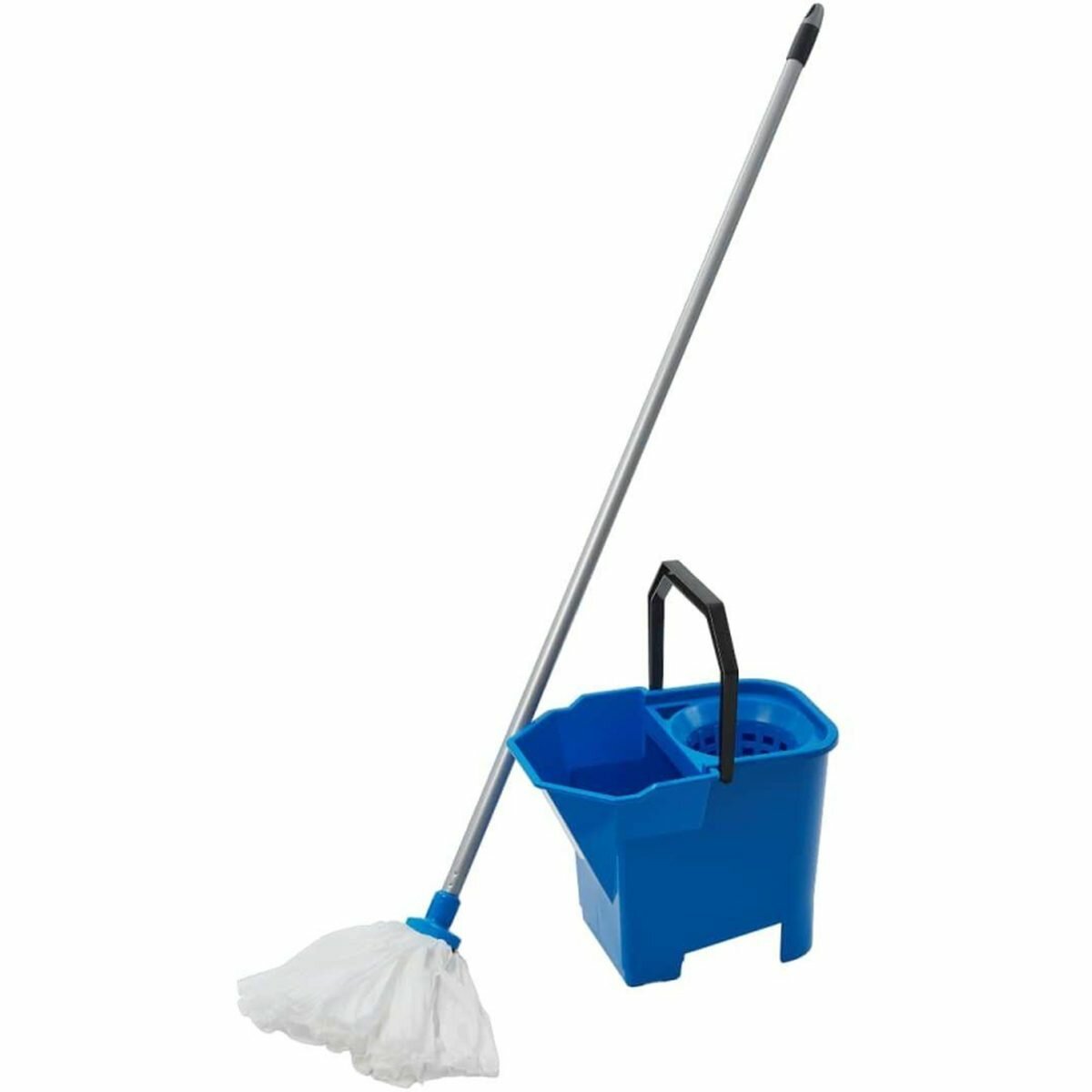 Набор для уборки SYR Bull Dog Super Mini (швабра и ведро 15л, с отжимом) синий