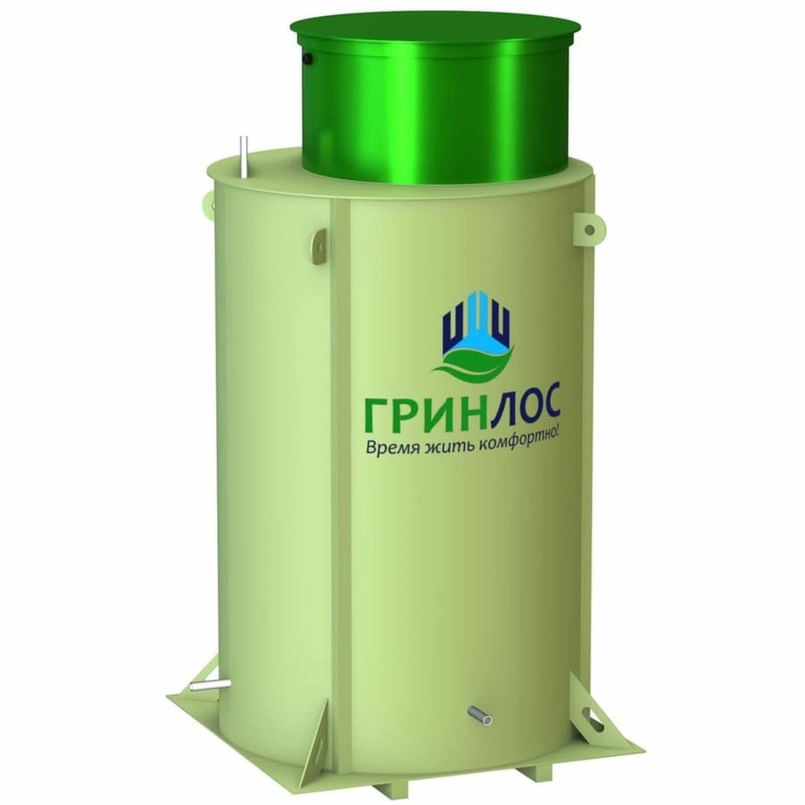 Пластиковый кессон для скважины гринлос Кессон 4 (1.3*1.3*2.5 м) с лестницей