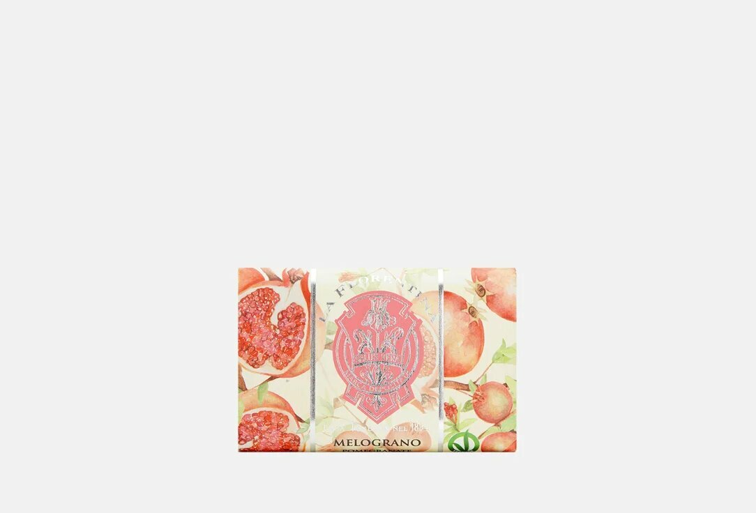 Мыло LA FLORENTINA "Pomegranate", твердое, для всех типов кожи, 200 г