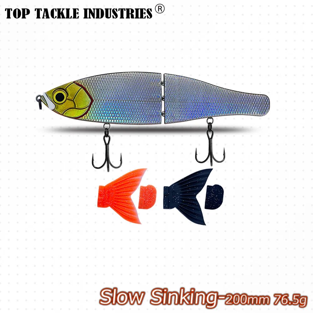 Приманка для ловли окуня Top Tackle Industries 200мм/240мм