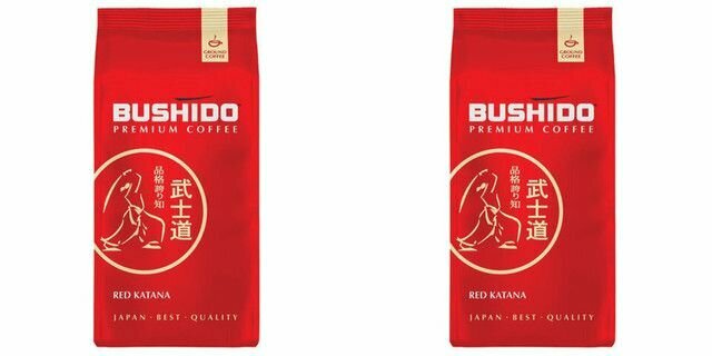 BUSHIDO Кофе зерновой Red Katana, 227 г, 2 уп.