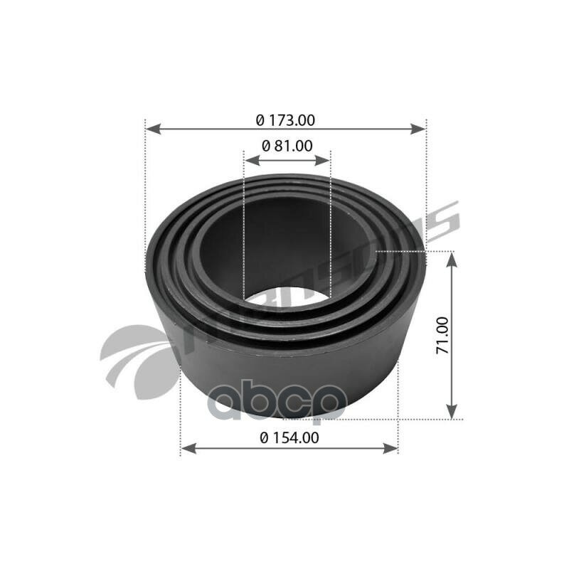 Сайлентблок подвески !(мр) балансира D81xD173x71mm Volvo FM/FH12/16 Mansons арт. 900337