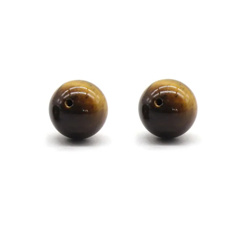 Полупросверленные бусины из агата, опала, кварца 8/10/12 мм 8mm, 1pair tiger eye